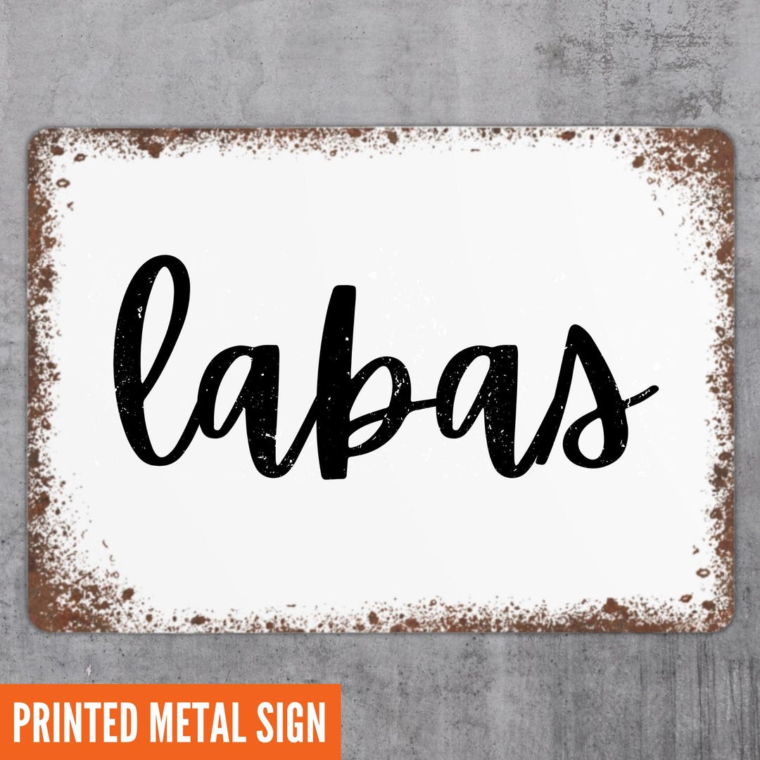 Labas Sign Lithuanian Metal Sign Plaque Front Door Wreath Front Door ...