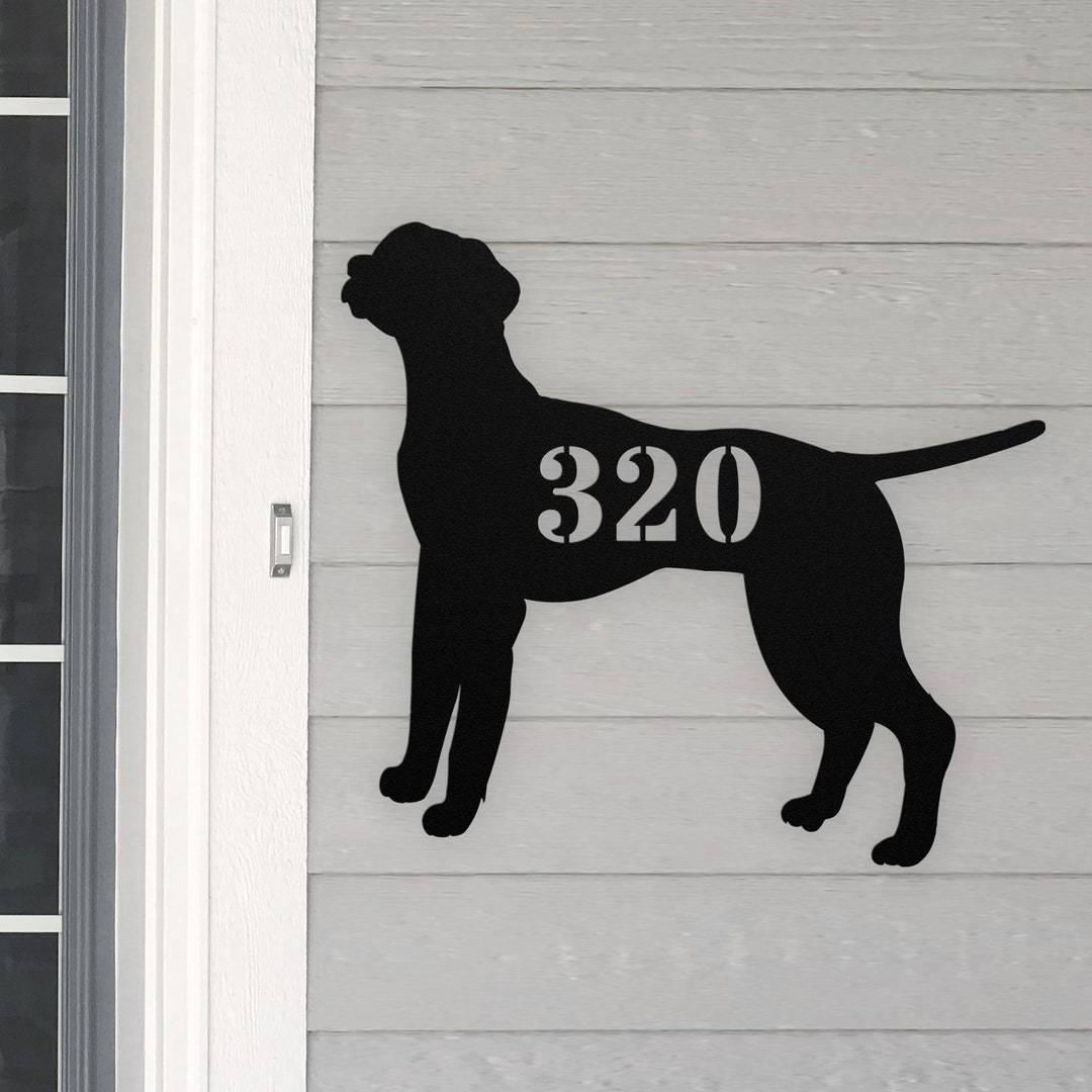 Personalized Pointer Address House Number Sign Metal Wall Art, Custom ...