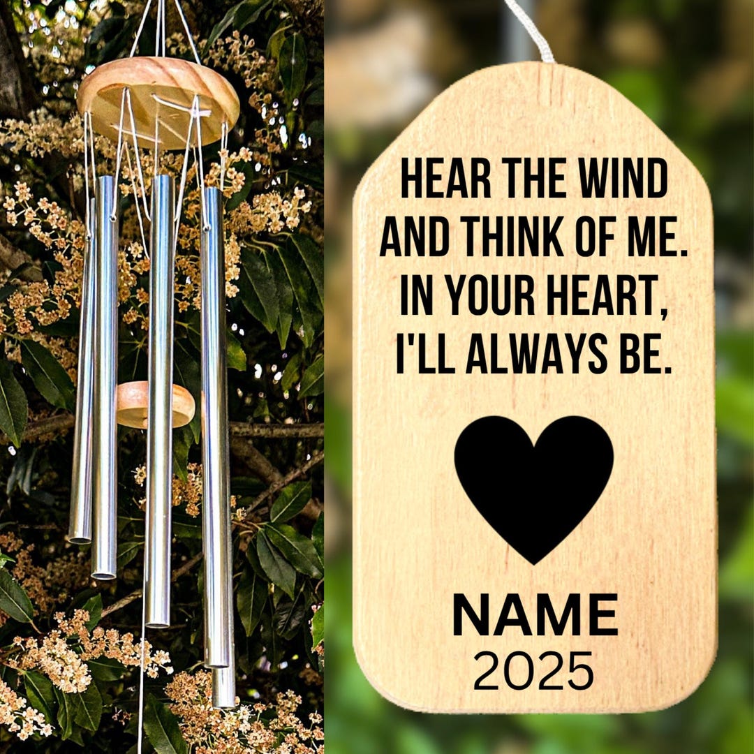 Loss of Father Wind Chime Loss Outdoor Wind Chime for Loss of Father ...