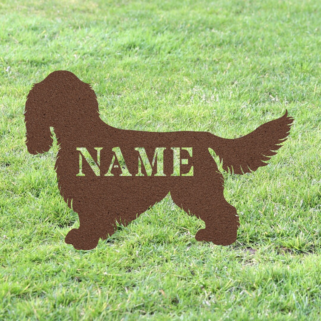 Personalized English Springer Spaniel Garden Statue Stake, Custom ...