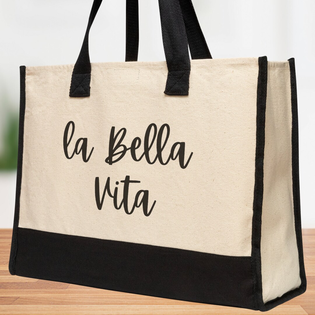 La Bella Vita Tote Bag Italian Gift, Italian Tote Bag, Italy Wedding ...