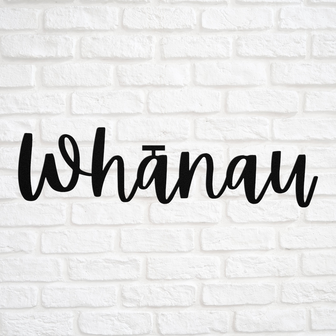 New Zealand Maori Whanau family Metal Sign Definition Wall Art - Etsy