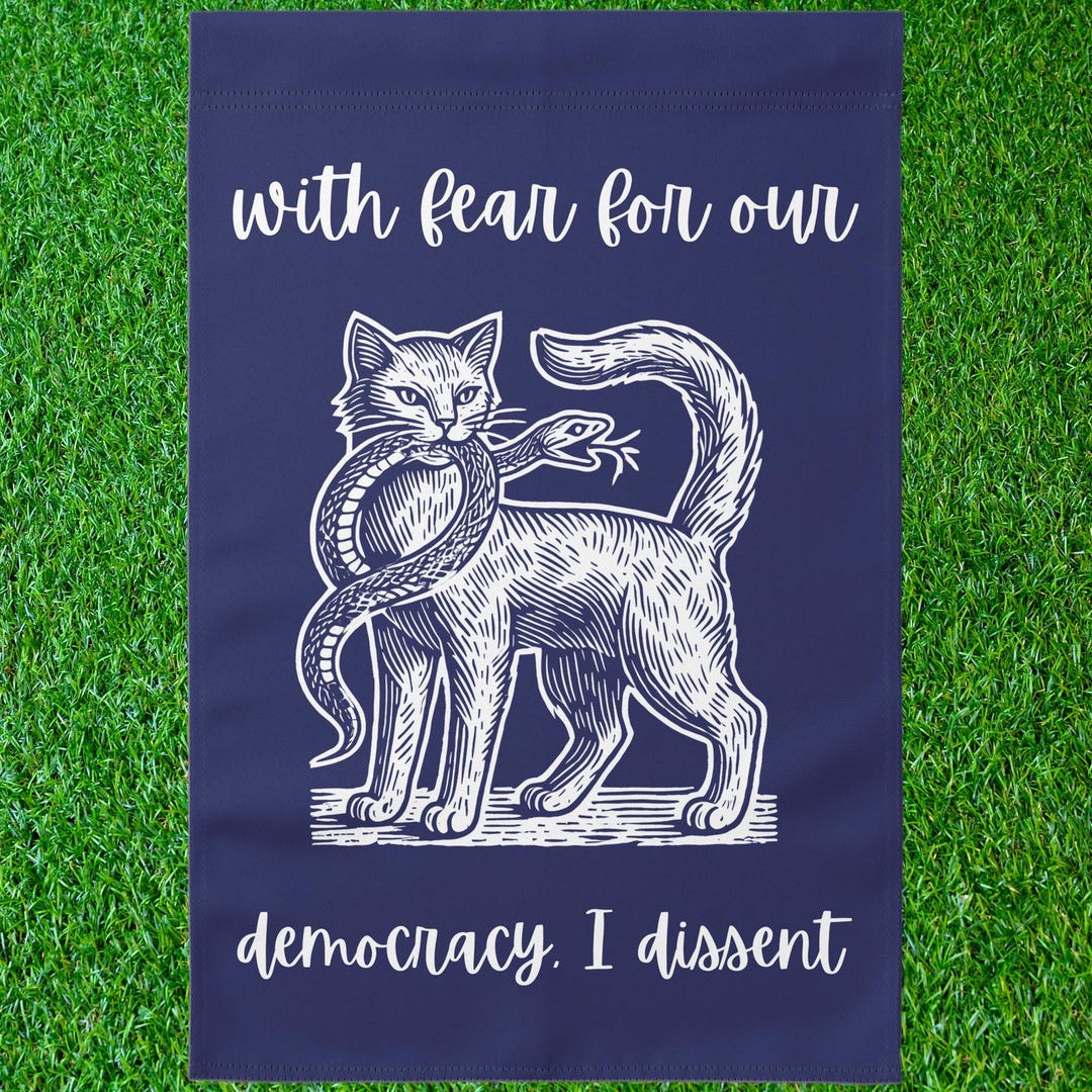 Dissent Flag, Vote Flag, Anti-trump Flag, Democracy Garden Flag, Kamala ...