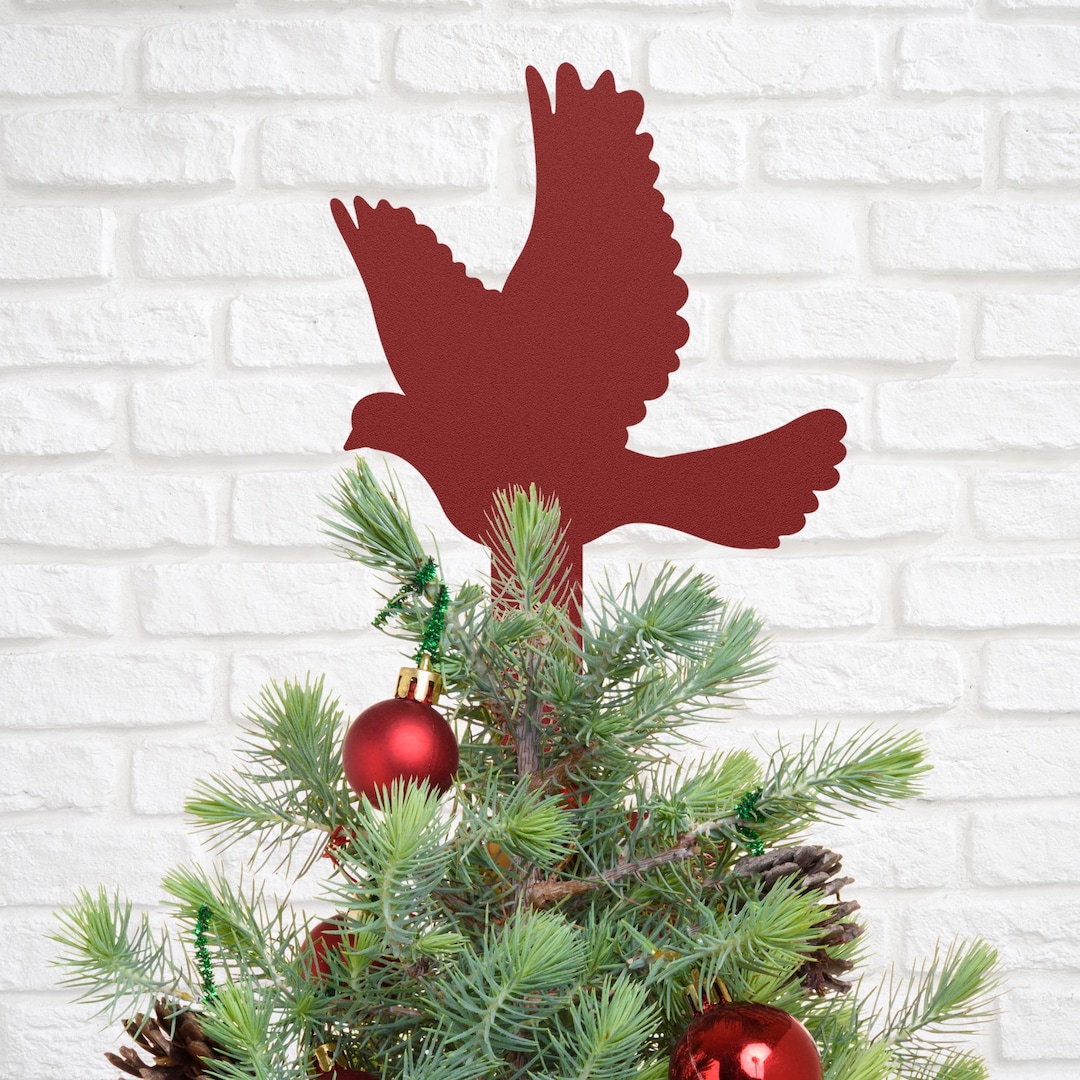 Dove Trees Topper - Red Metal Tree Topper - Etsy