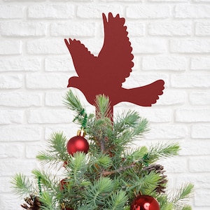 Dove Trees Topper - Red Metal Tree Topper - Etsy