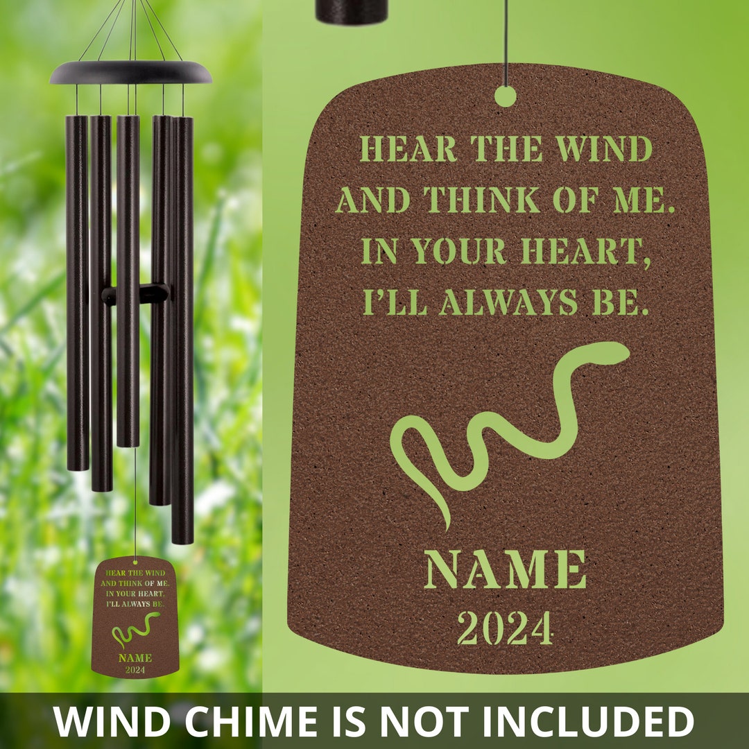 Garter Snake Wind Chime Sail Memorial Loss Gift Sympathy Bereavement ...