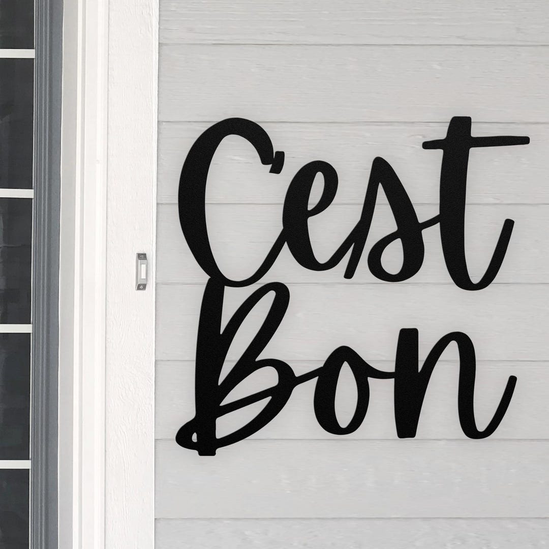 C'est Bon Metal Sign, It's so Good French Sign, C'est Si Bon French ...
