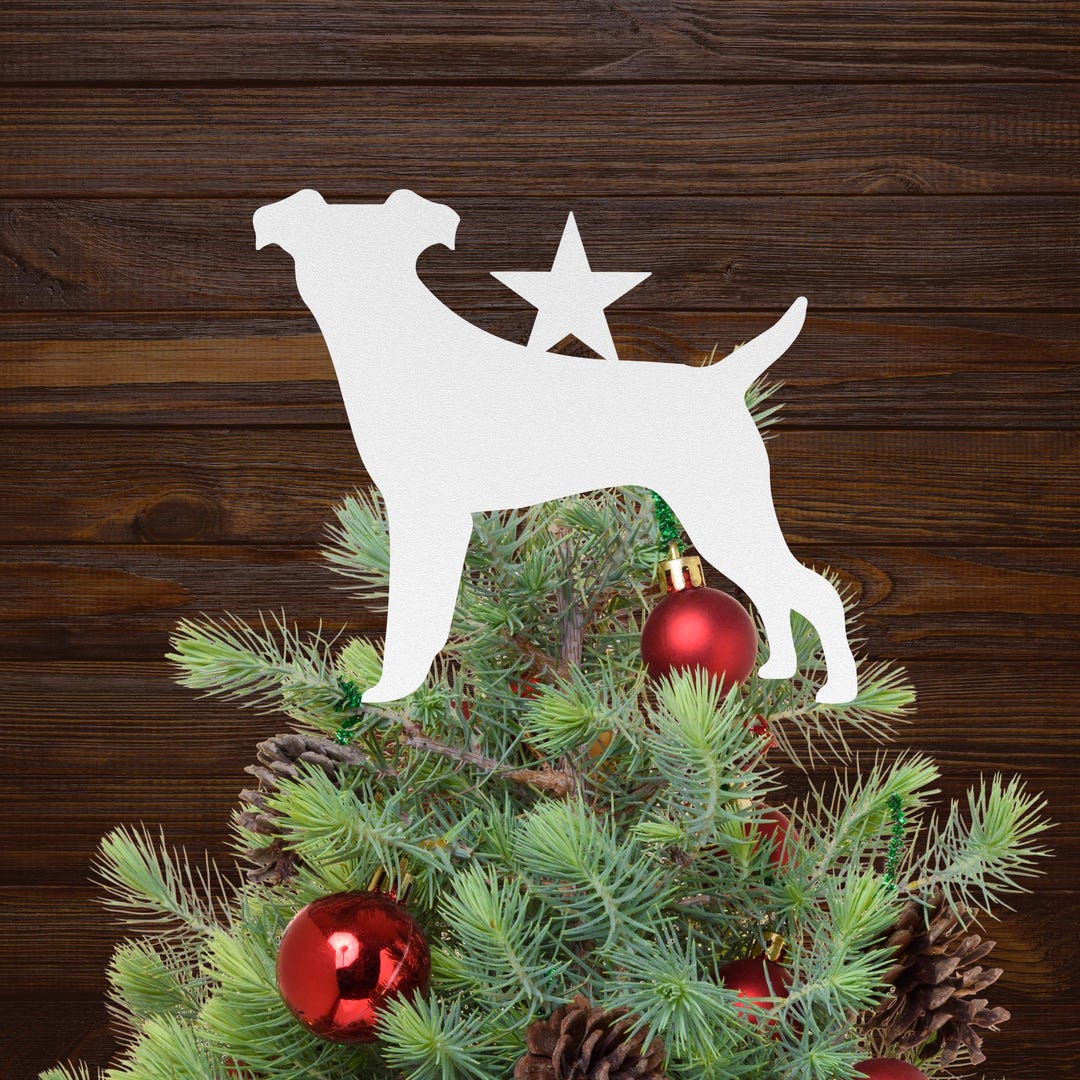 Parson Russell Terrier Tree Topper Christmas Holiday Decoration ...