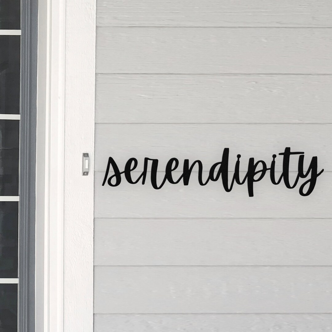 Serendipity Sign Serendipity Metal Quote, Nordic Wall Art, Serendipity ...