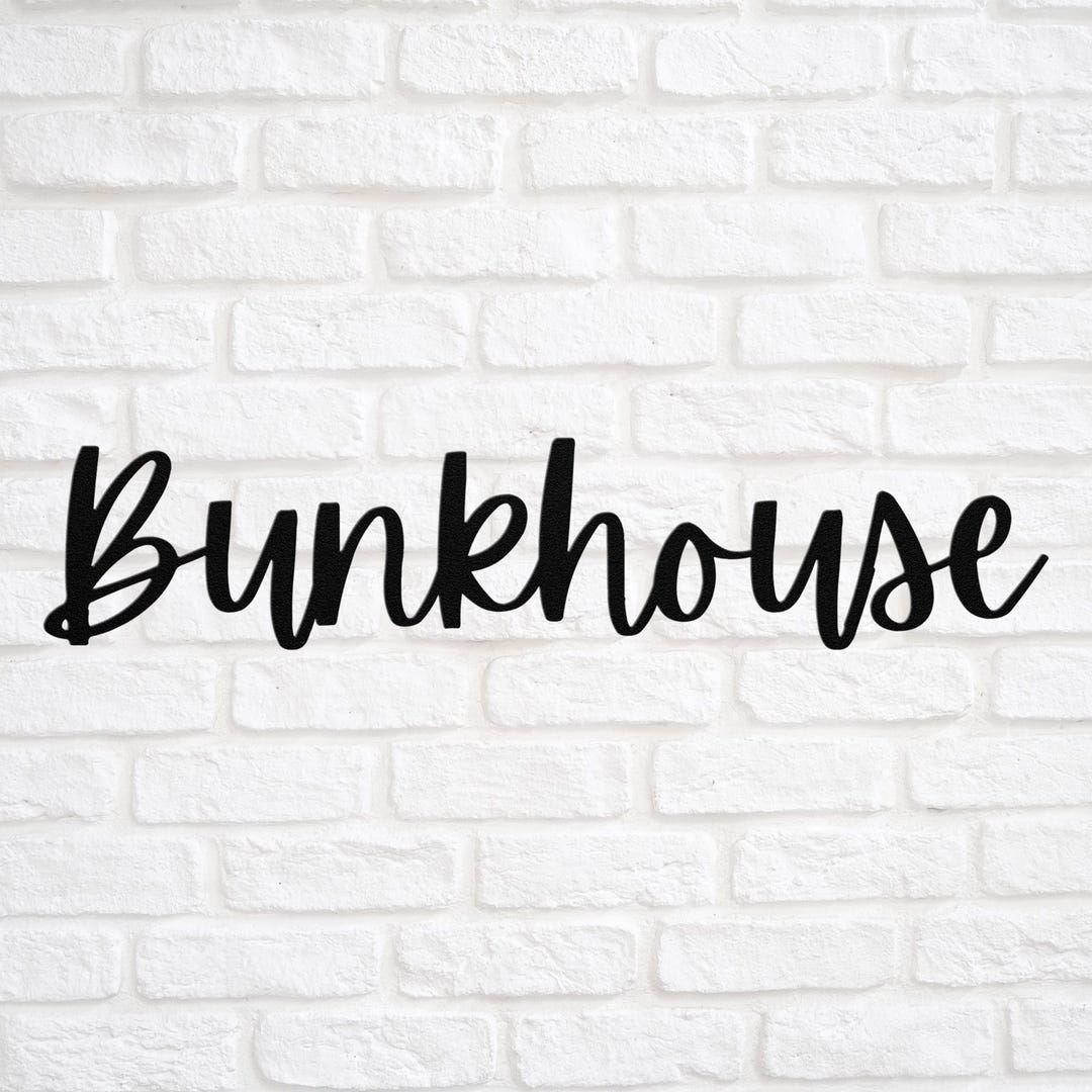 Bunkhouse Sign Bunk Room Guest Room Kids Metal Sign or Door Name Plate ...
