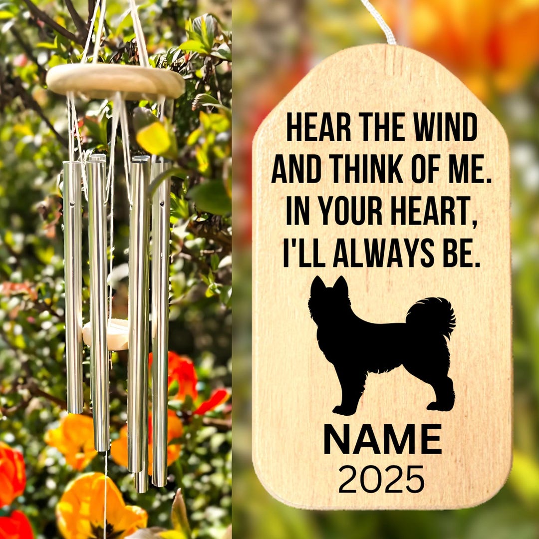 Alaskan Klee Kai Wind Chime Alaskan Klee Kai Memorial Gift Alaskan Klee ...