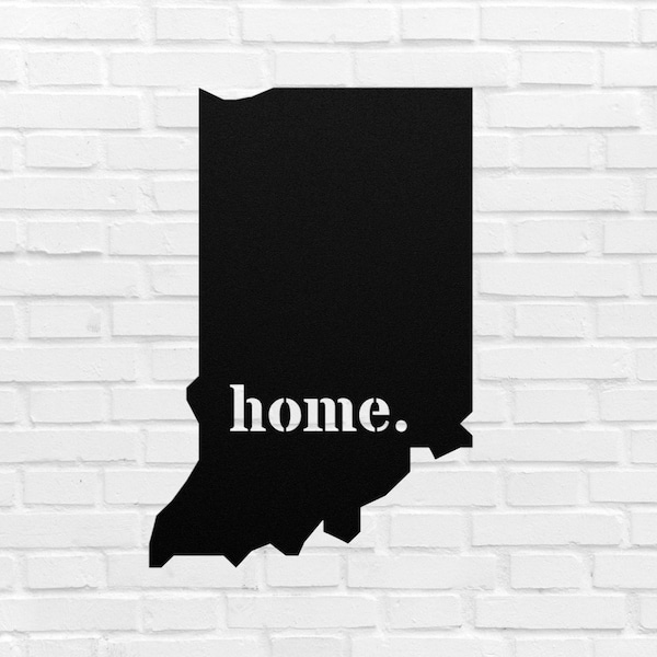 Indiana Home Sign - Etsy