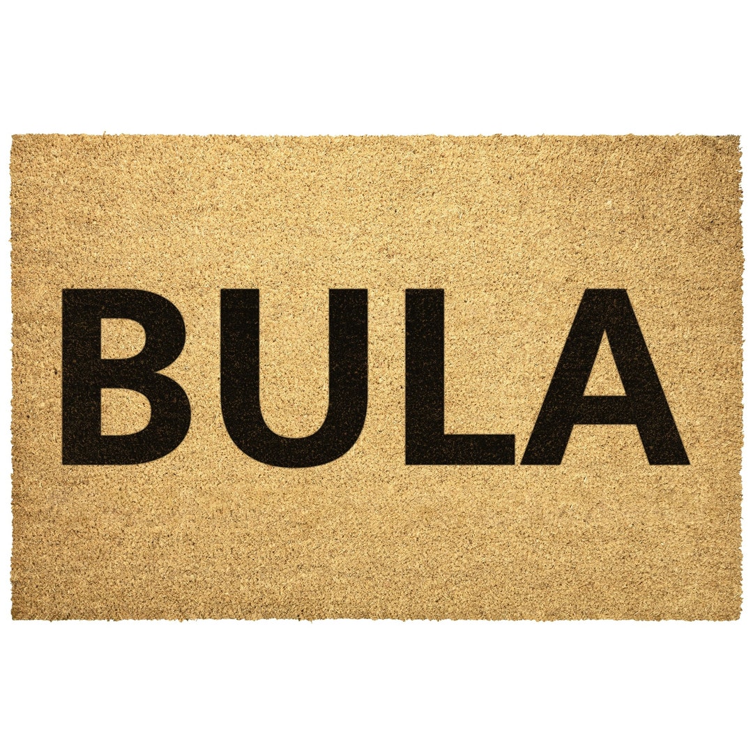 Bula Welcome Doormat, Fijian Welcome Mat, Fijian Coir Doormat, Bula ...