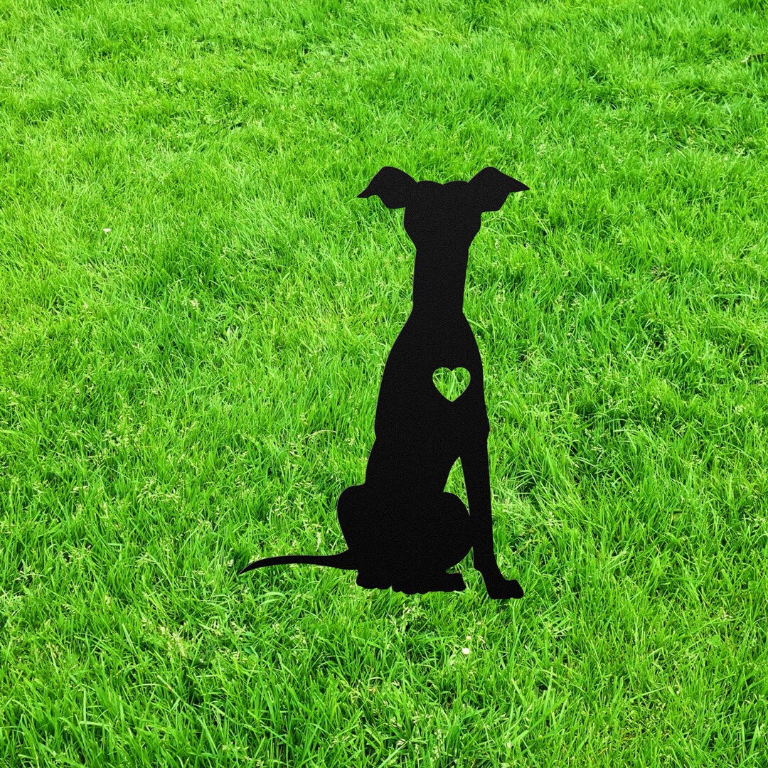 Greyhound Memorial Stake Loss of Greyhound Wind Chime Heart Grave ...