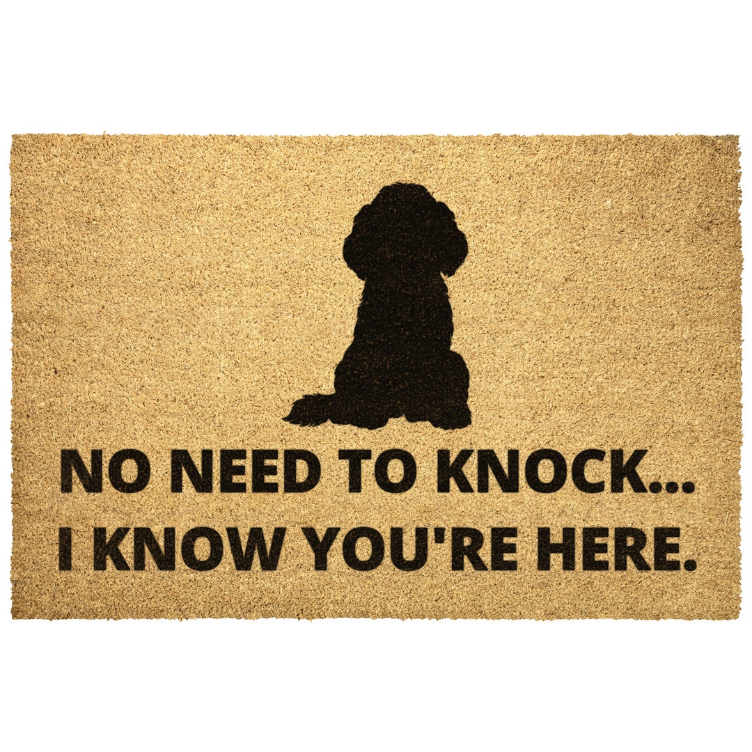 Cockapoo Doormat Door Mat Funny Cockapoo Gift Dog Lover Gifts Home ...
