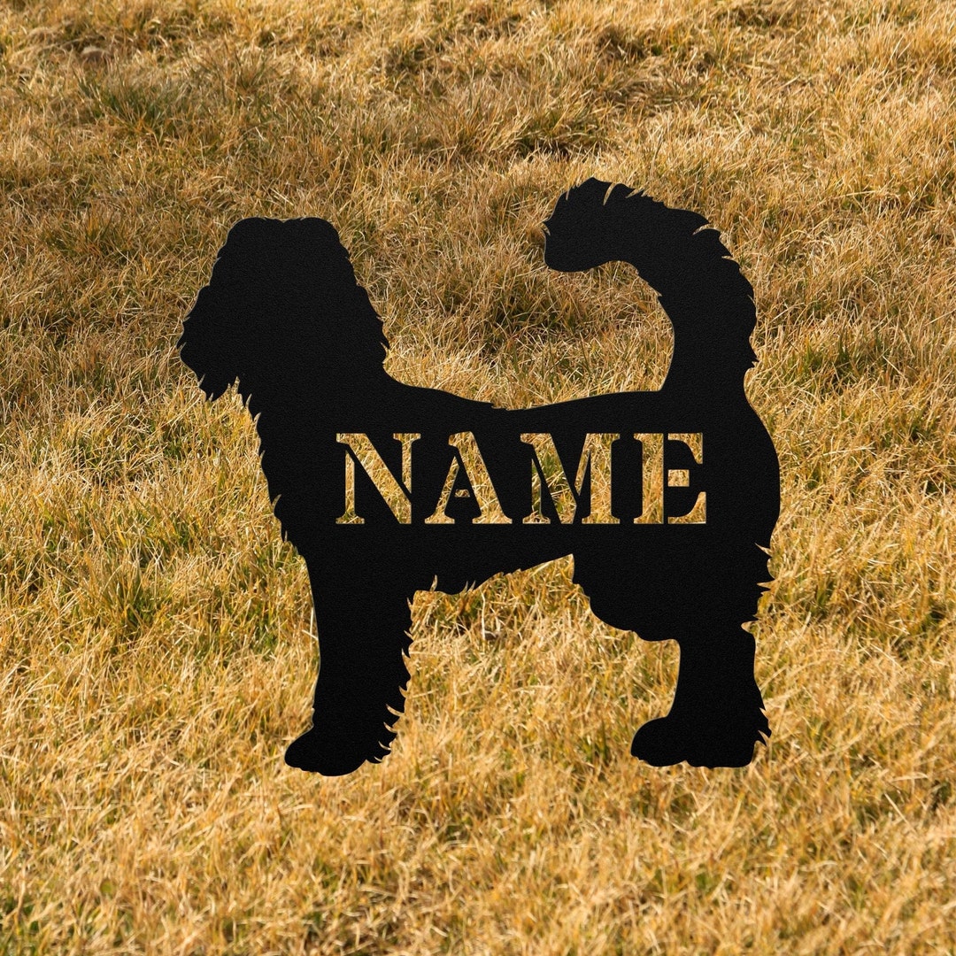 Personalized Labradoodle Garden Statue Stake, Custom Labradoodle ...