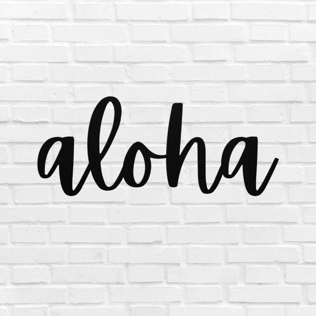 Aloha Word Art