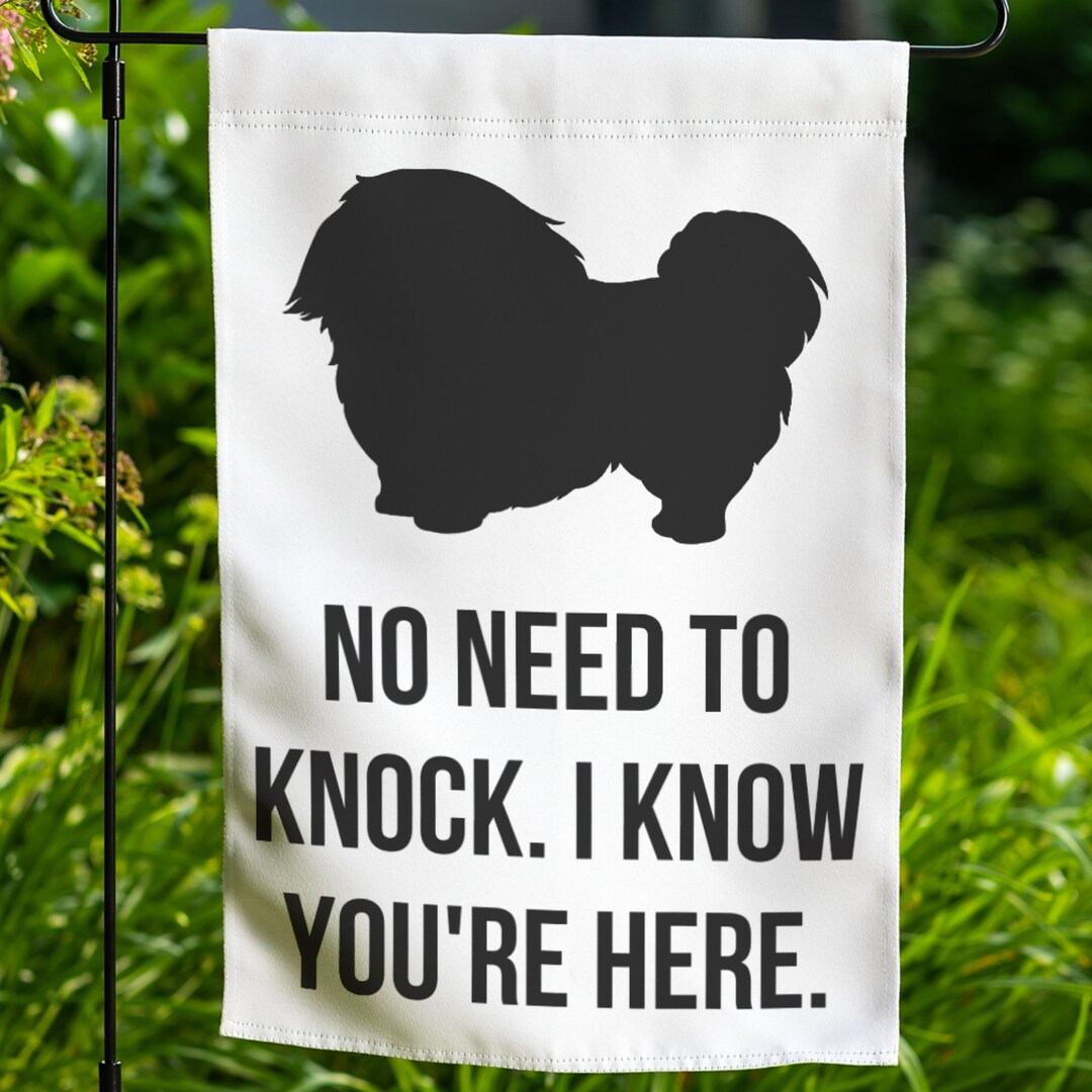 Pekingese Dog Garden Flag Yard Sign Art Banner Pekingese Dog Gift Lover ...