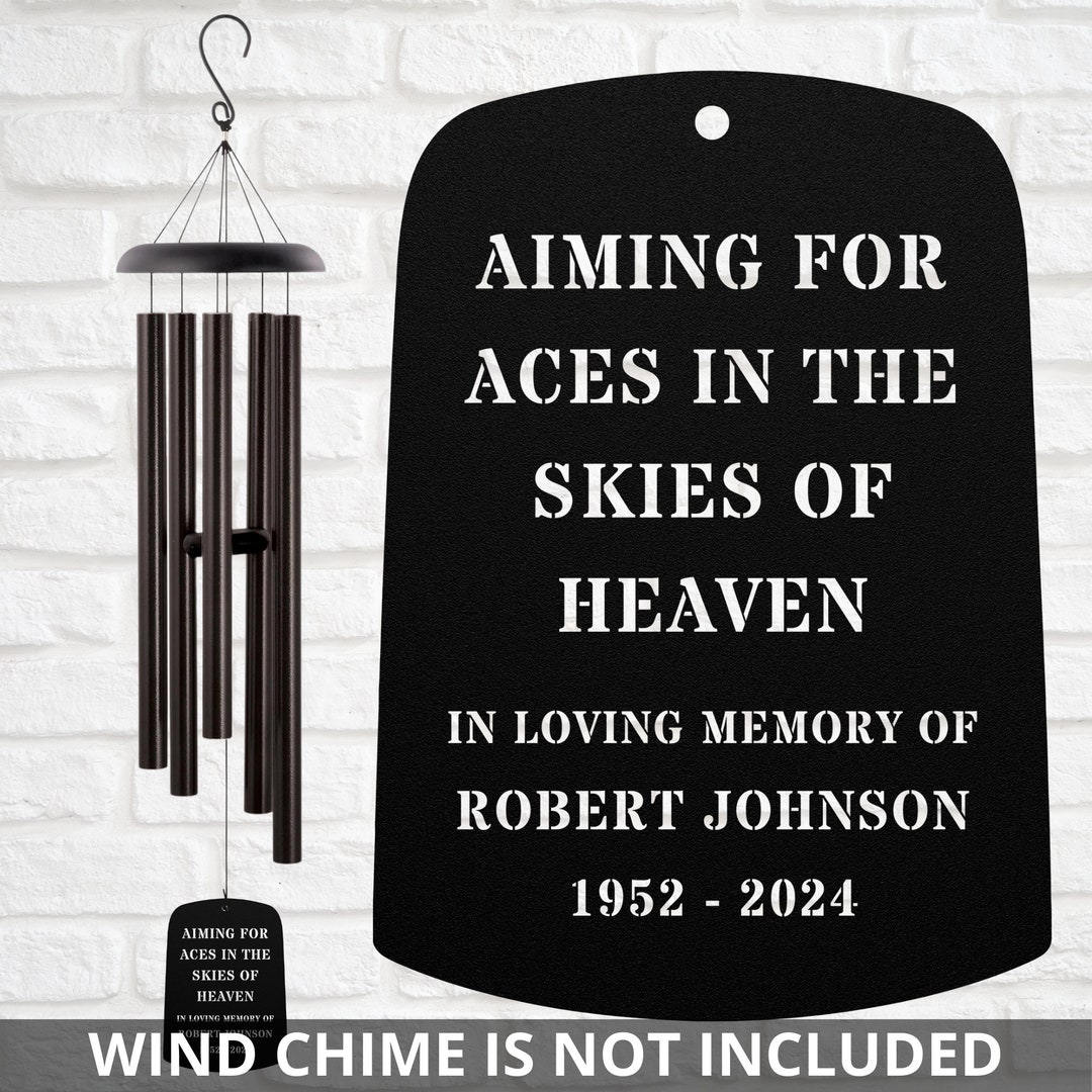 Disc Golf Wind Chime Sail Disc Golf Memorial Disc Golf Loss Gift ...