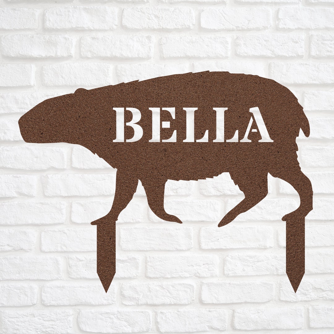 Capybara Memorial Stake Loss of Capybara Wind Chime Heart Grave Marker ...