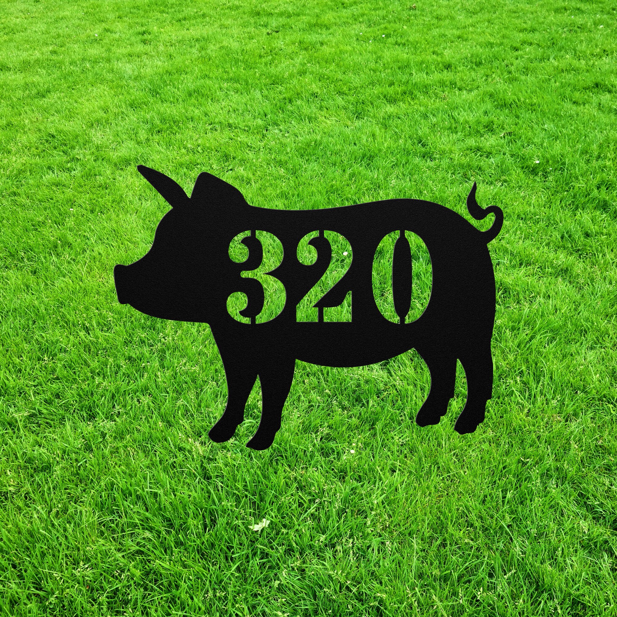 Pig Address House Sign Pig Metal Address Steel Yard Sign Pig - Etsy