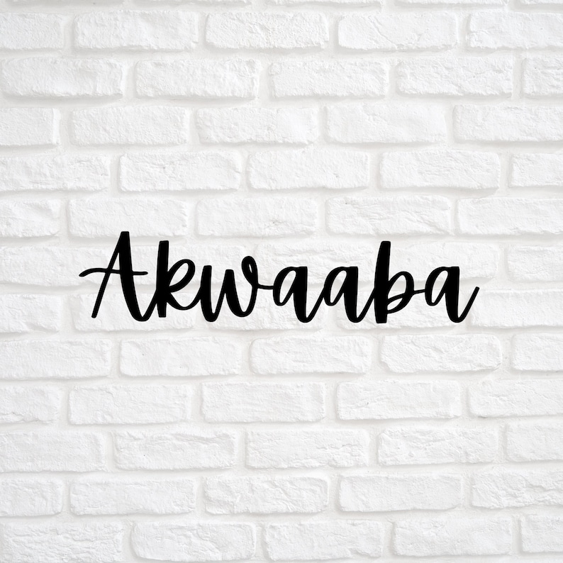 Akan Metal Sign Akwaaba Wall Art Plaque Ghana Front Home Decor Porch ...