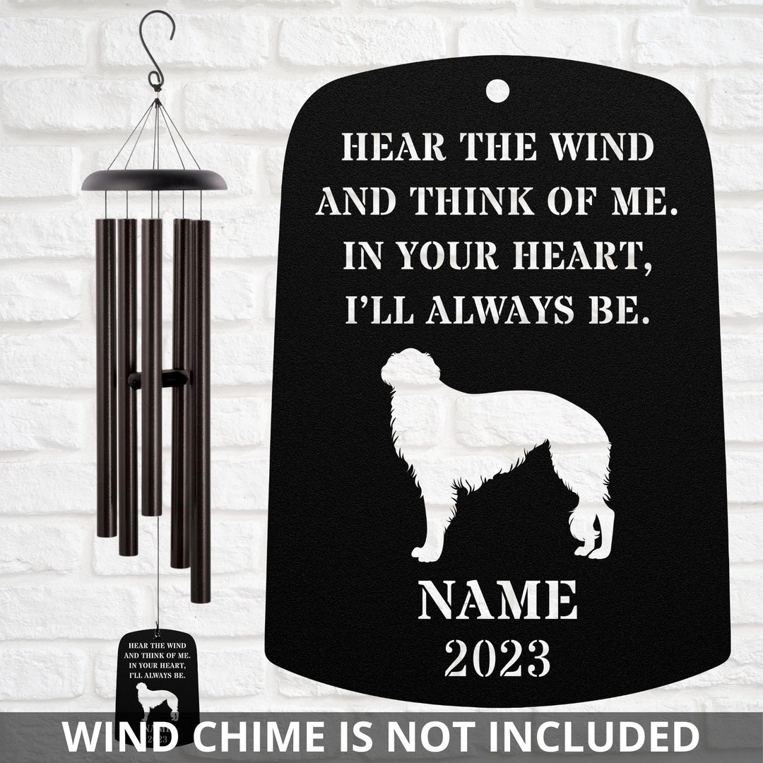 Borzoi Wind Chime Sail Borzoi Memorial Borzoi Dog Loss Gift Sympathy ...