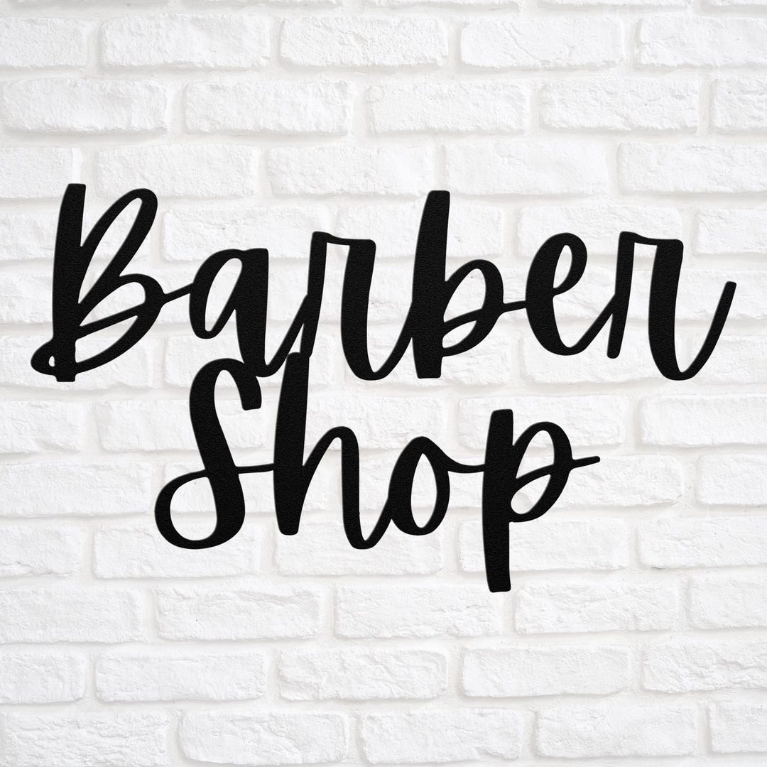 Barber Shop Sign, Custom Barber Sign, Hair Cut Sign, Hair Dresser ...