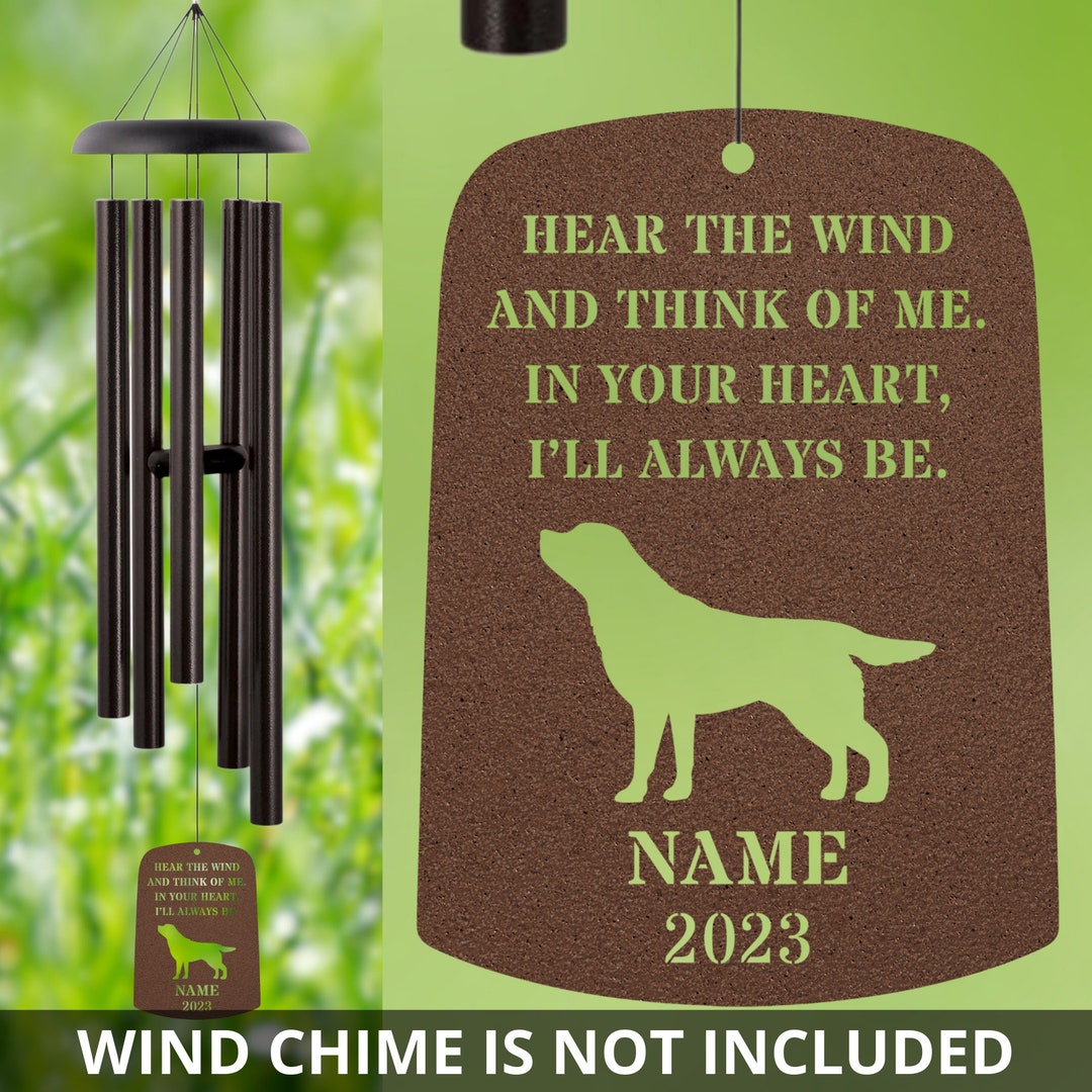 Labrador Wind Chime Sail Labrador Memorial Labrador Loss Gift Sympathy ...
