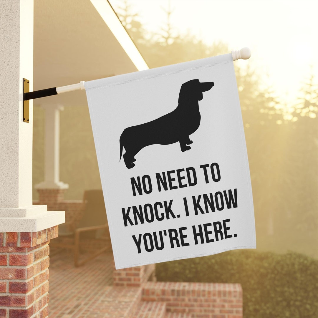 Dachshund Garden Flag Yard Sign Art Banner Dachshund Gift Lover Outdoor ...