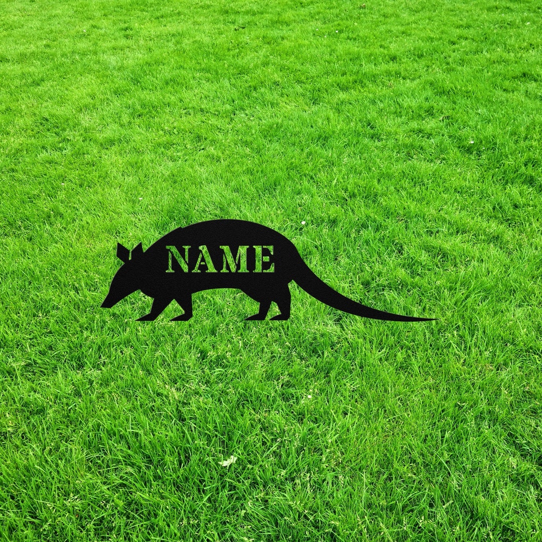 Armadillo Memorial Stake Loss of Armadillo Wind Chime Heart Grave ...