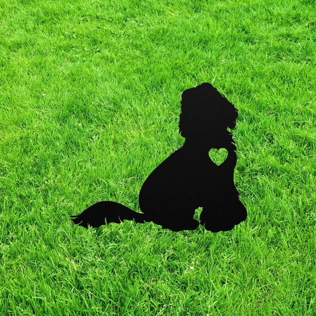 Personalized Labradoodle Garden Statue Stake, Custom Labradoodle ...