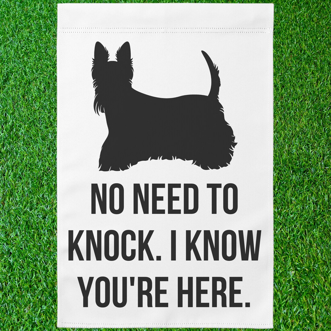 Scottish Terrier Scottie Garden Flag Yard Sign Art Banner Scottie Gift ...