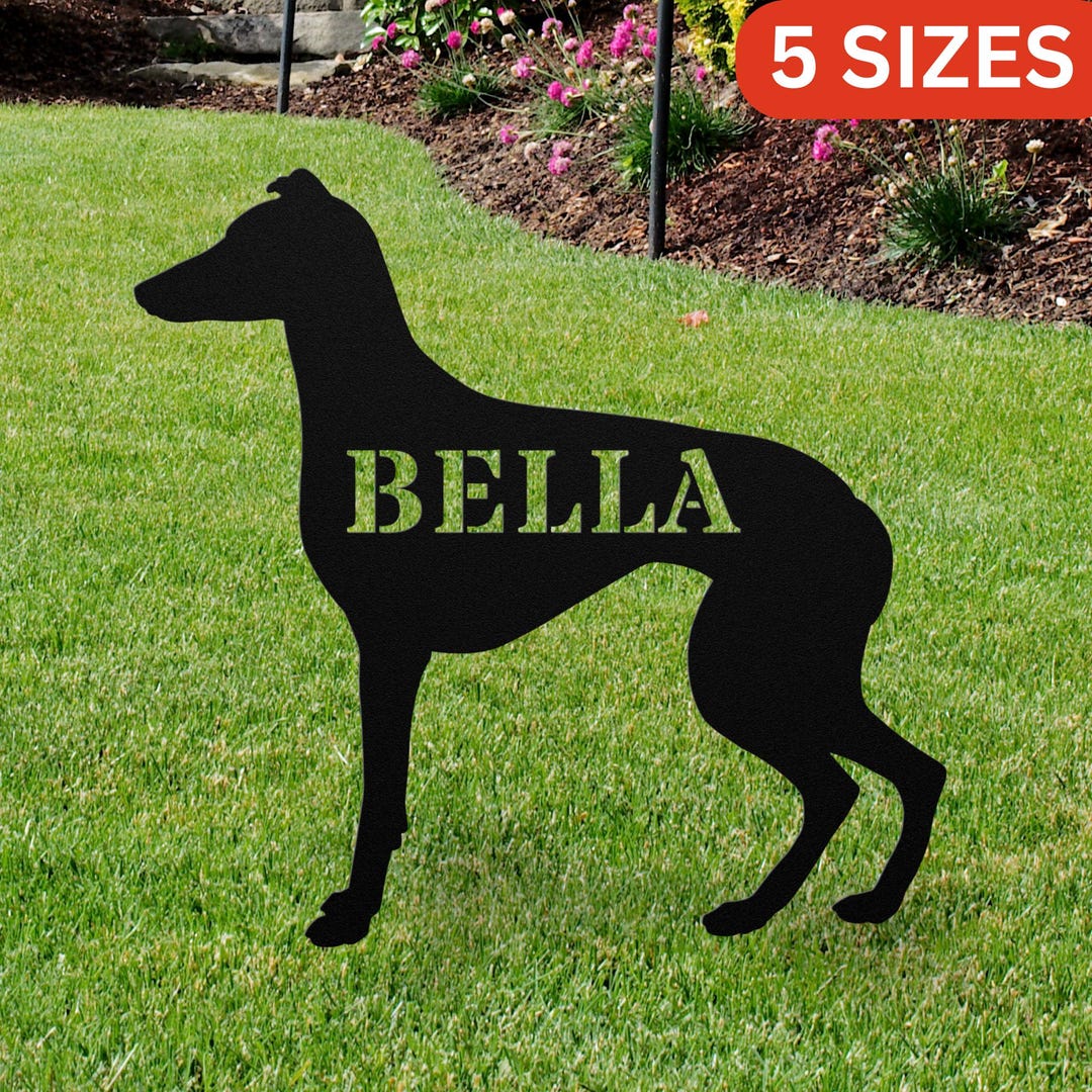 Greyhound Memorial Stake Loss of Greyhound Wind Chime Heart Grave ...