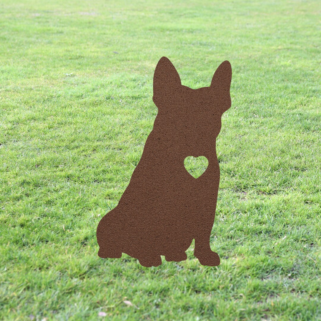 Personalized Frenchie Garden Statue Stake, Custom French Bulldog ...