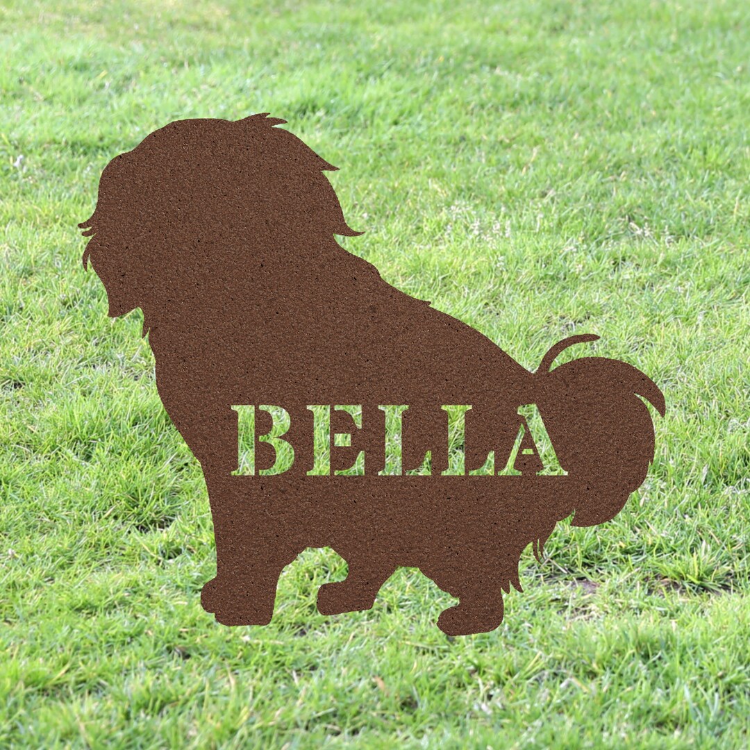 Personalized Japanese Chin Yard Statue Stake, Custom Japanese Chin ...