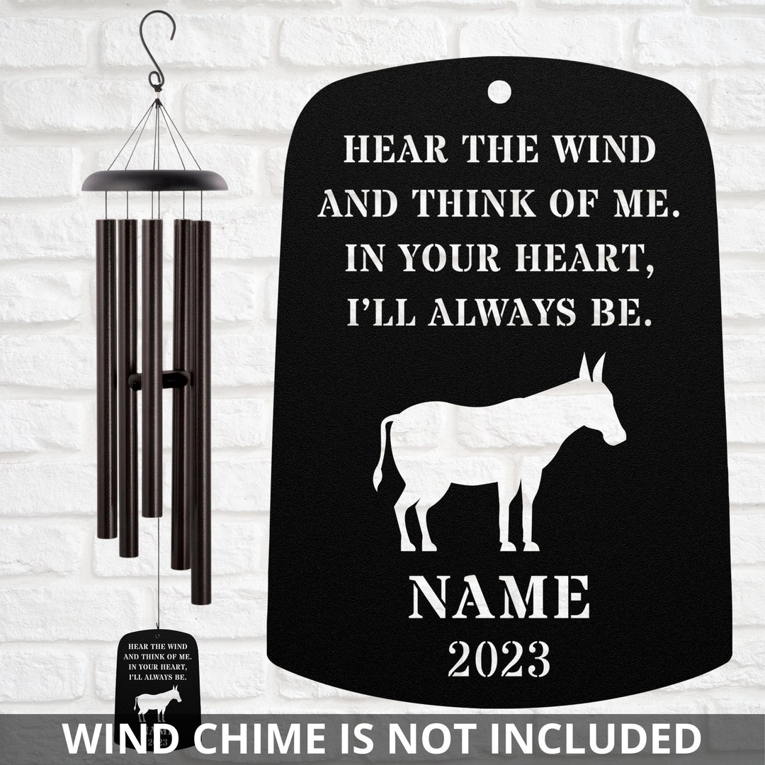 Mule Wind Chime Sail Mule Memorial Mule Loss Gift Sympathy Bereavement ...