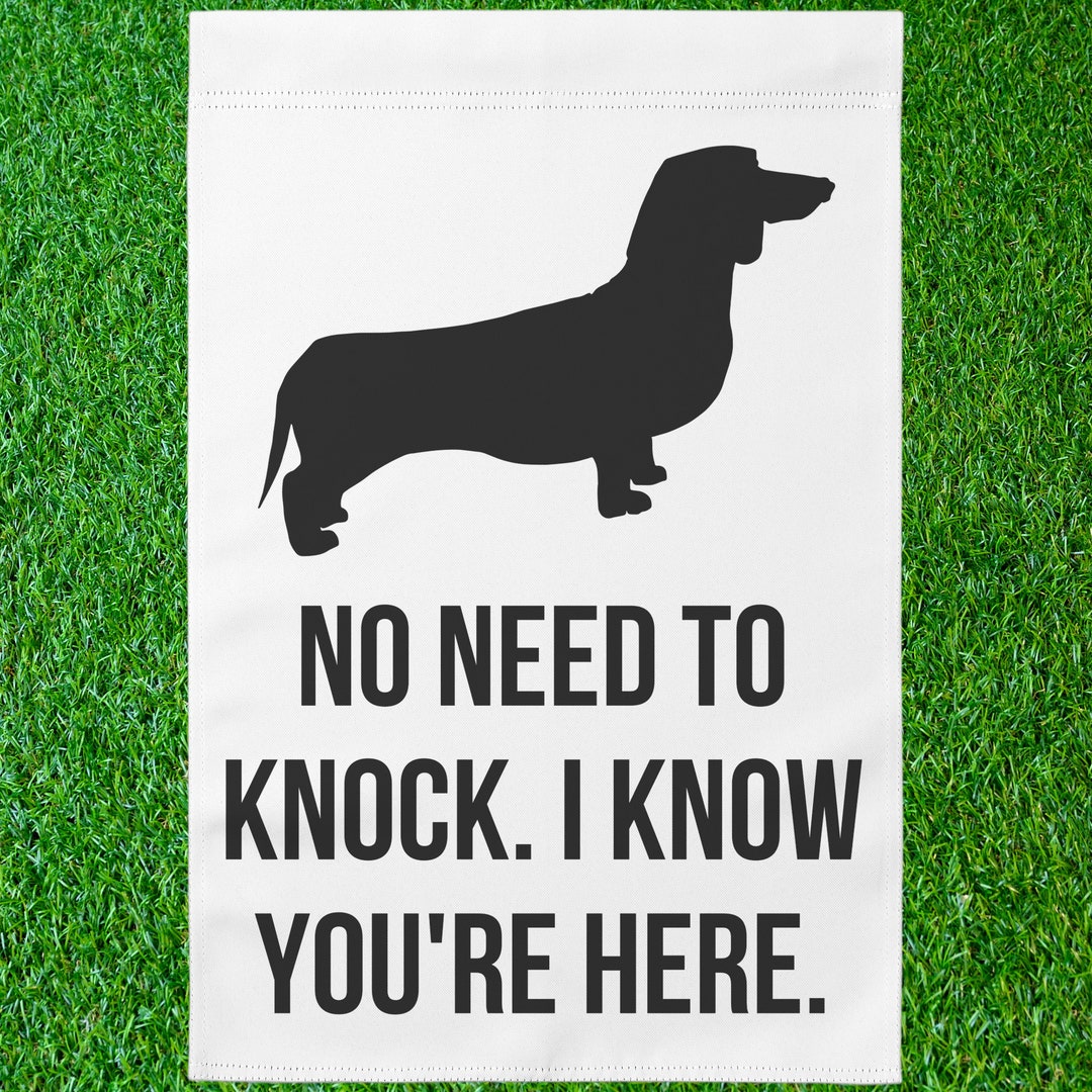 Dachshund Garden Flag Yard Sign Art Banner Dachshund Gift Lover Outdoor ...