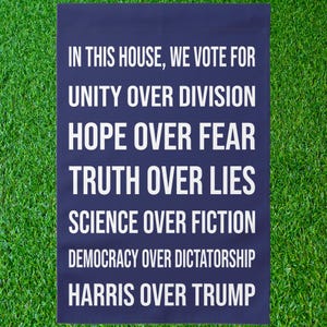 In This House Vote for Harris Madam President Kamala Harris Flag ...