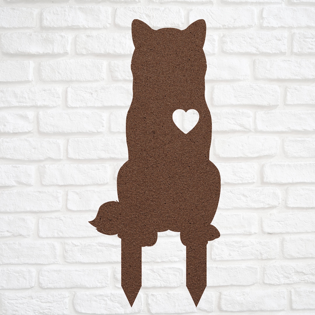 Shiba Inu Yard Statue Stake Shiba Inu Memorial Wind Chime Outdoor ...