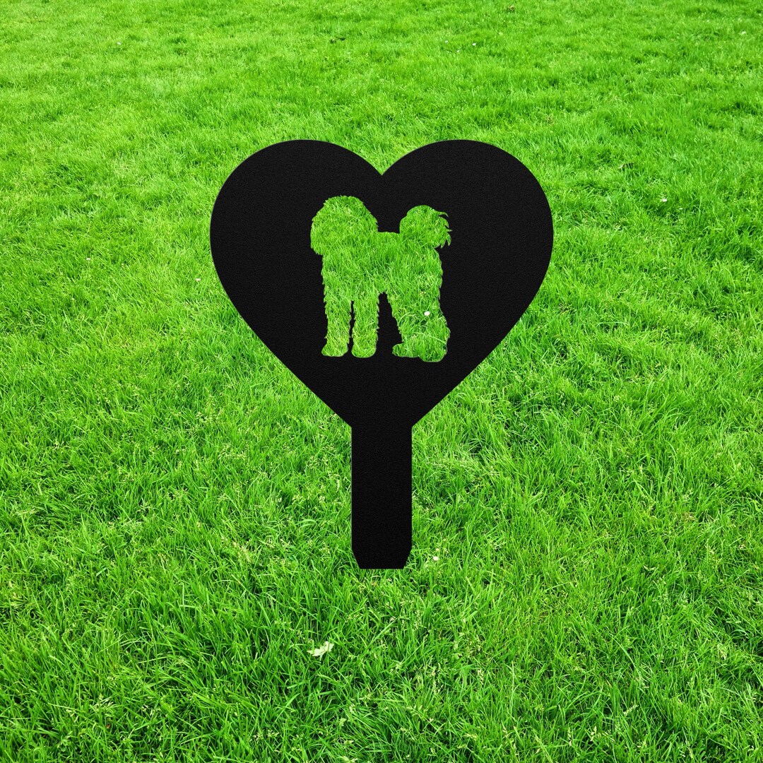Goldendoodle Memorial Stake Loss of Golden Doodle Dog Heart Grave ...