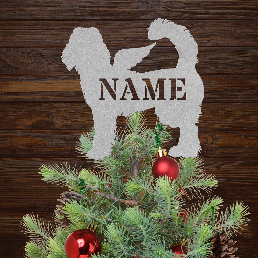 Labradoodle Tree Topper Christmas Holiday Decoration Ornament Dog Gift ...