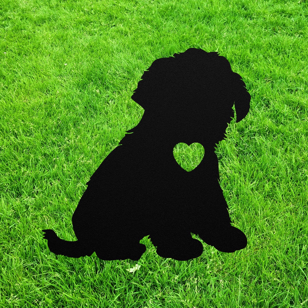 Personalized Labradoodle Garden Statue Stake, Custom Labradoodle ...
