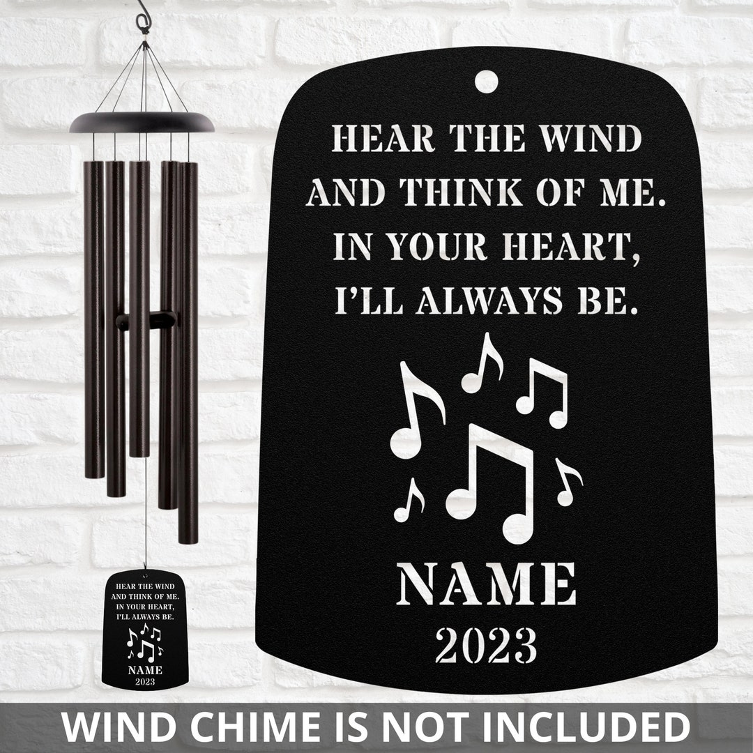 Musical Notes Wind Chime Sail Wind Chime Musical Notes Memorial Loss ...