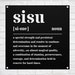 Sisu Definition Metal Sign Wall Art, Finnish Finland Sisu Sign, Sisu ...
