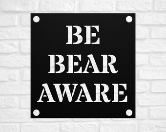 Beware of Bears Sign - Etsy