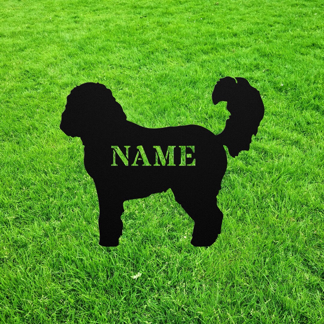 Cockapoo Yard Statue Stake Cockapoo Memorial Wind Chime Outdoor Garden ...