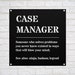 Funny Case Manager Gift Metal Sign for Women and Men, for Birthday ...