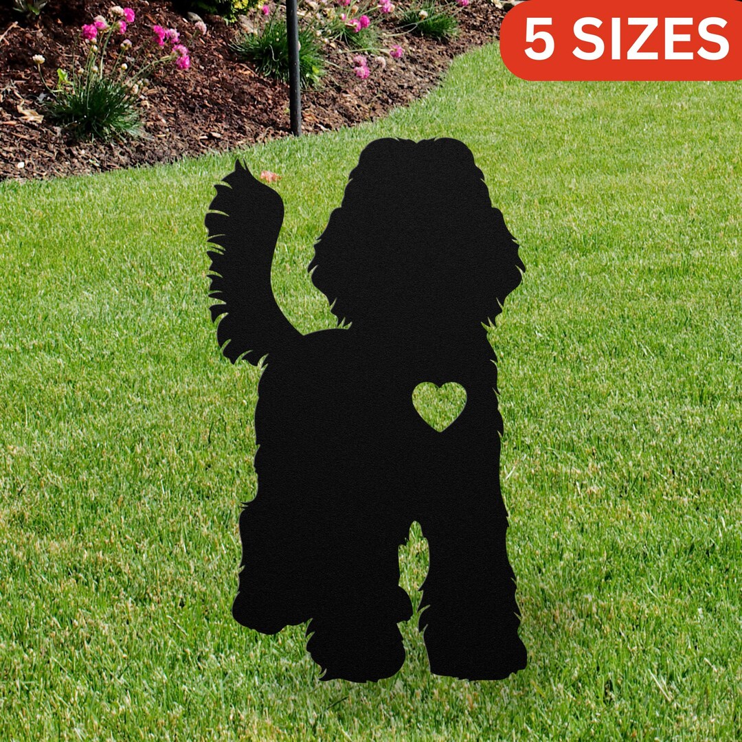 Personalized Labradoodle Garden Statue Stake, Custom Labradoodle ...