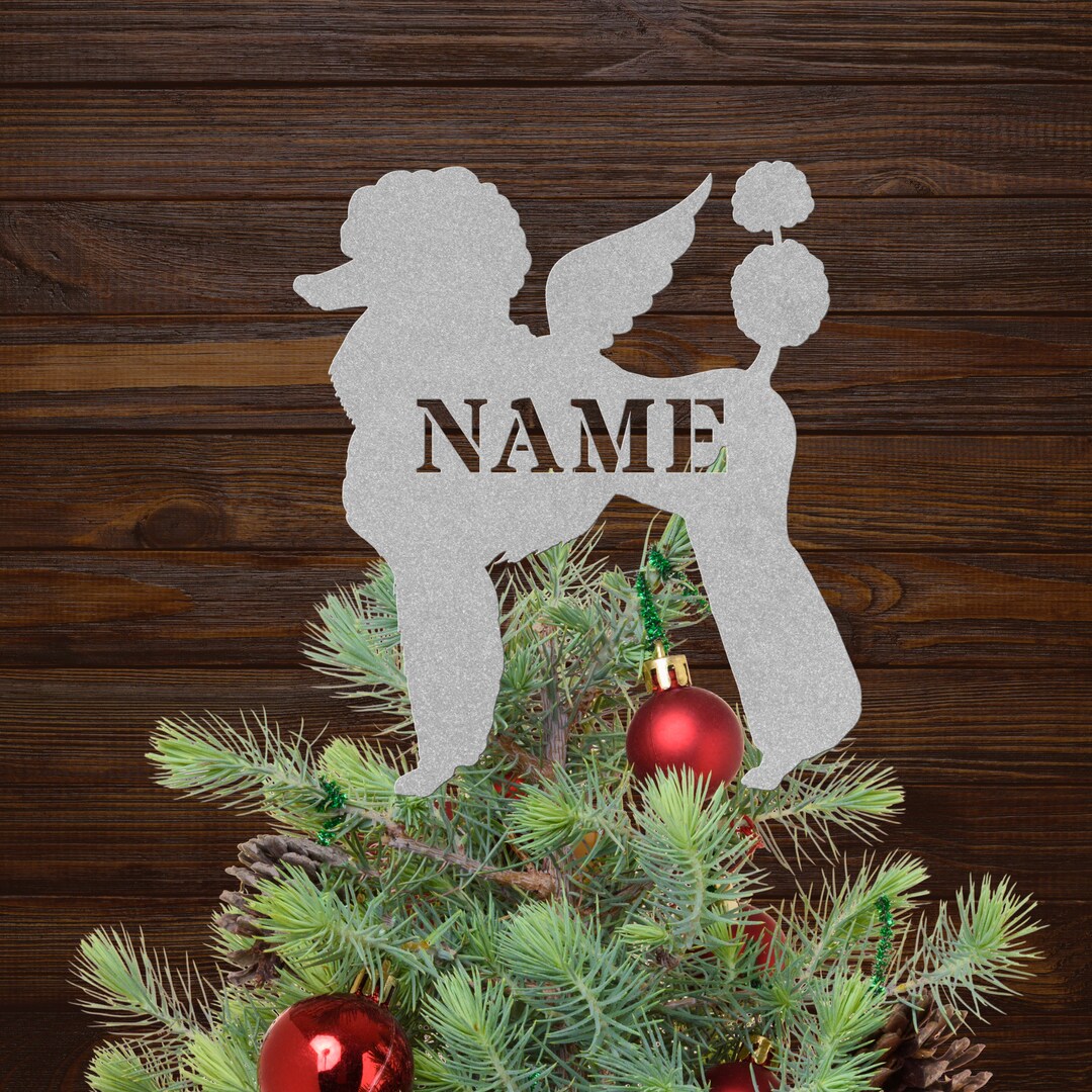 Poodle Tree Topper Christmas Holiday Decoration Ornament Dog Gift Ideas ...
